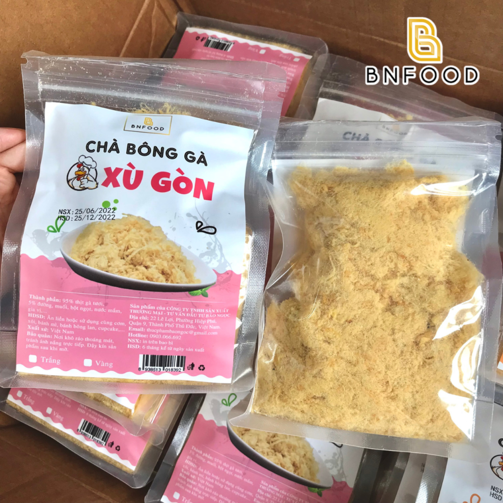 Chà bông gà xù gòn - Xưởng Chà Bông